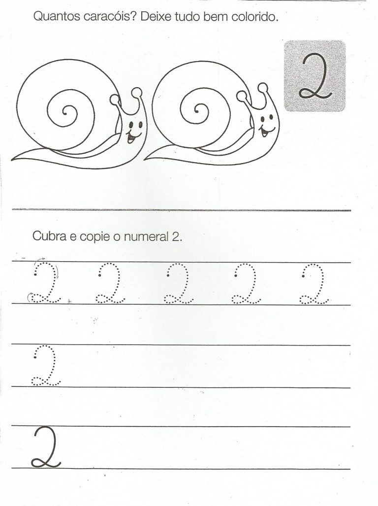 ATIVIDADES COM NUMERO 2 PARA EDUCAÇÃO INFANTIL