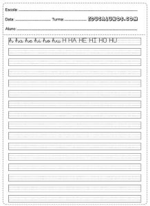 Atividades com as Sílabas HA HE HI HO HU